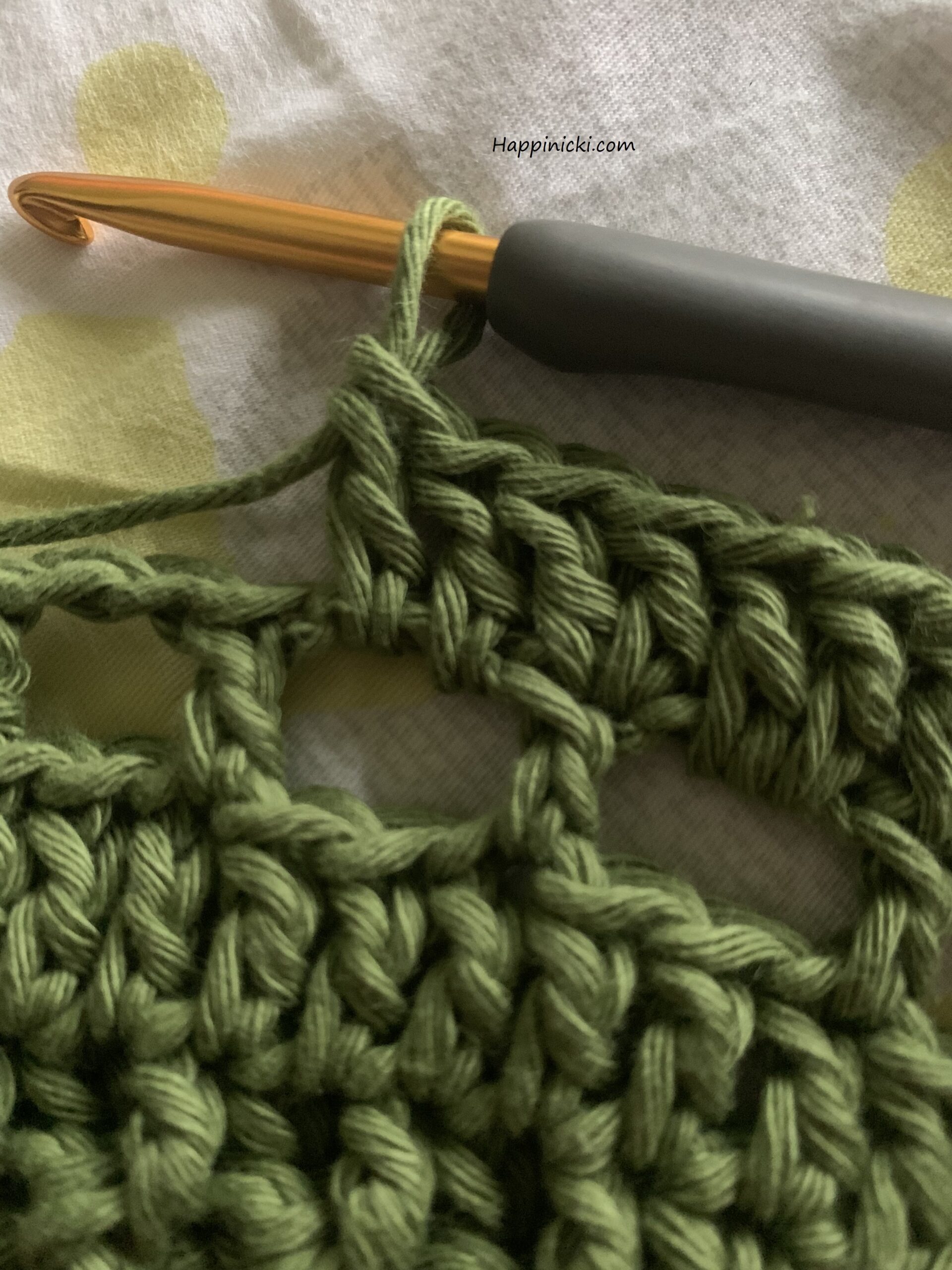 Foldable Crochet Market Bag Free Pattern - Happinicki