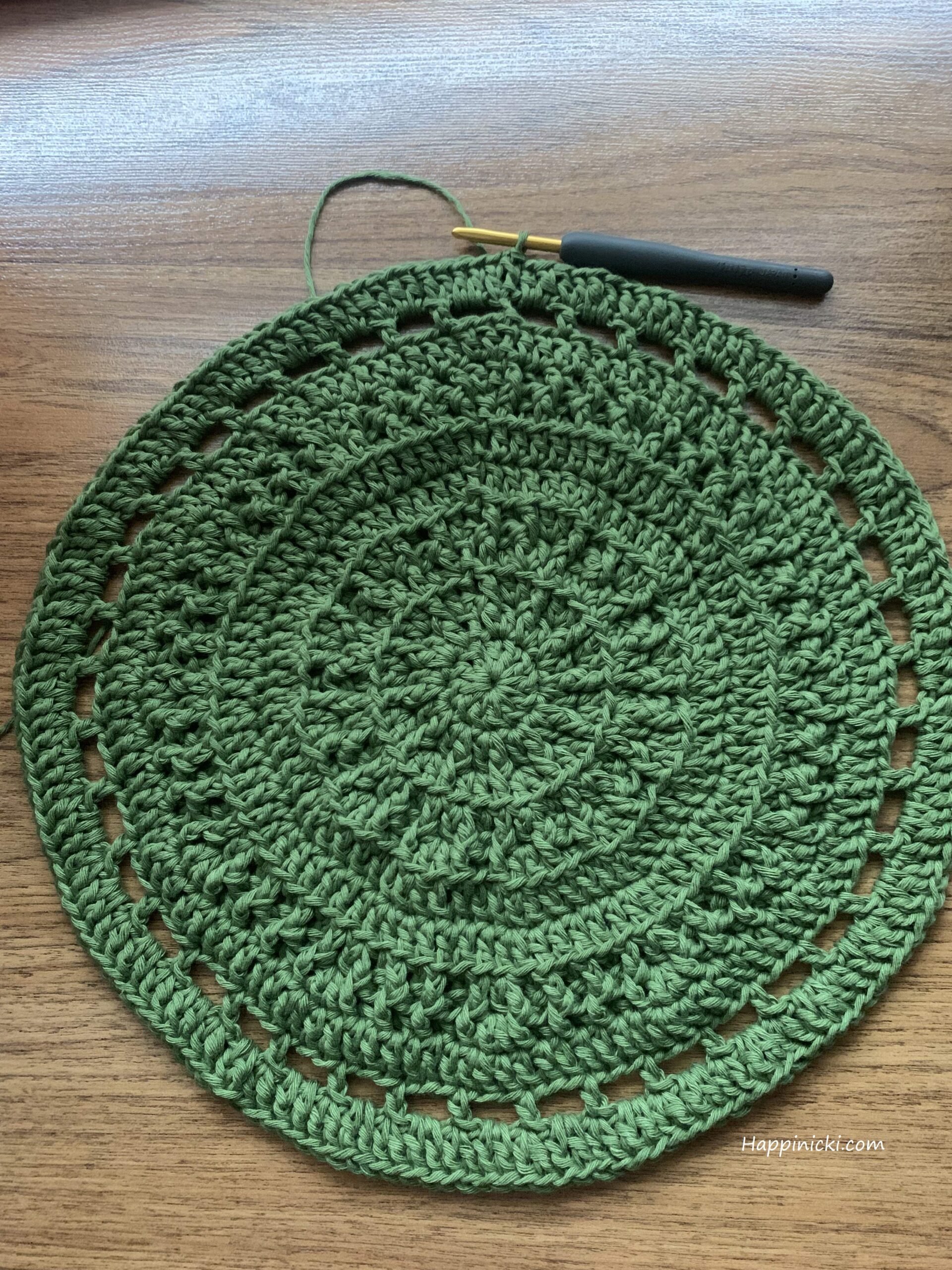 Foldable Crochet Market Bag Free Pattern - Happinicki